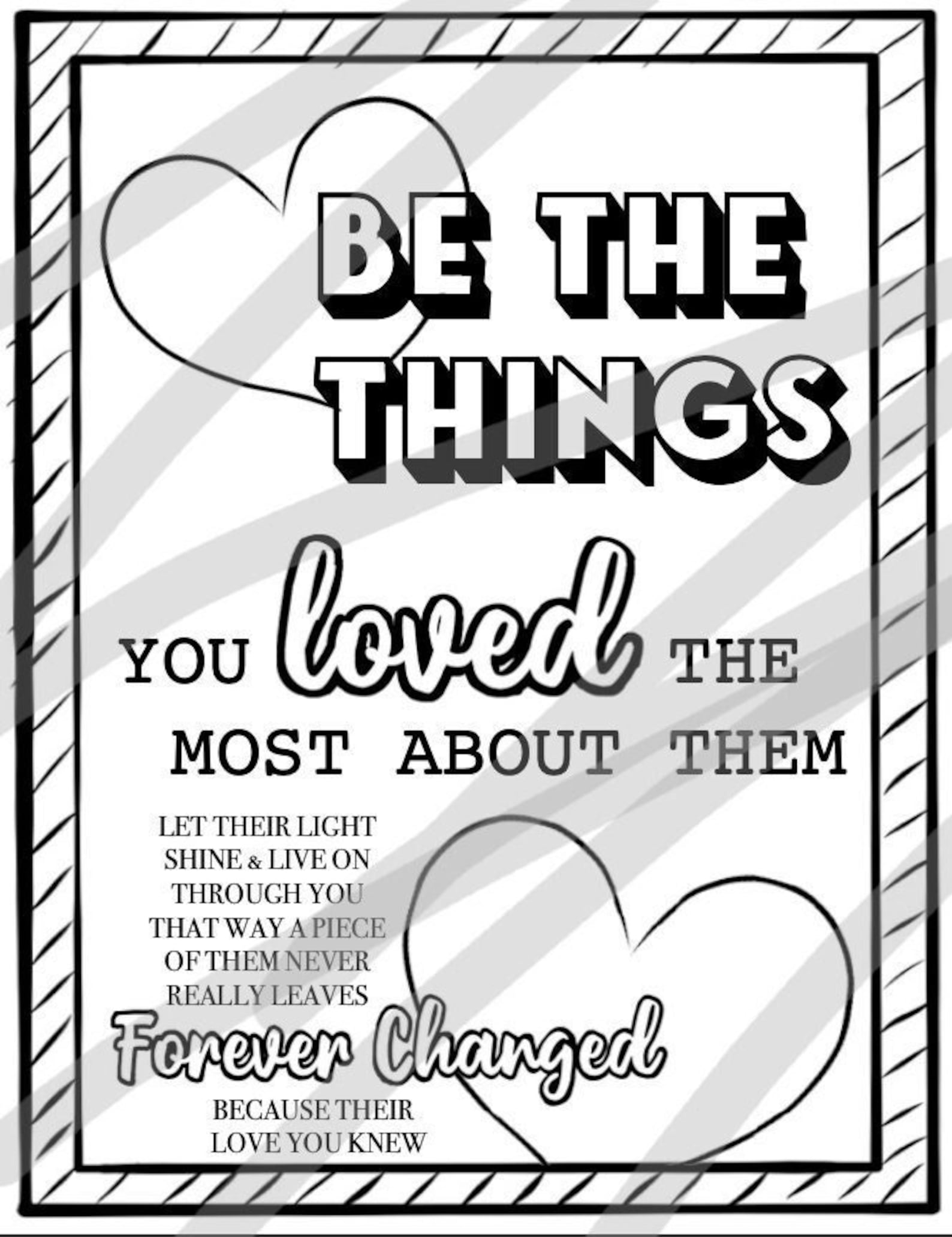 Funeral Coloring Page Card - Loss Coloring Page - Printable PDF ...