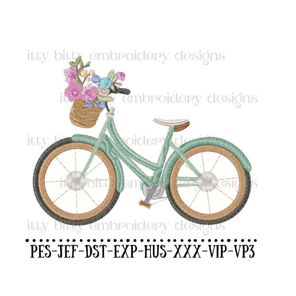 Machine Embroidery Bicycle Designs - Etsy
