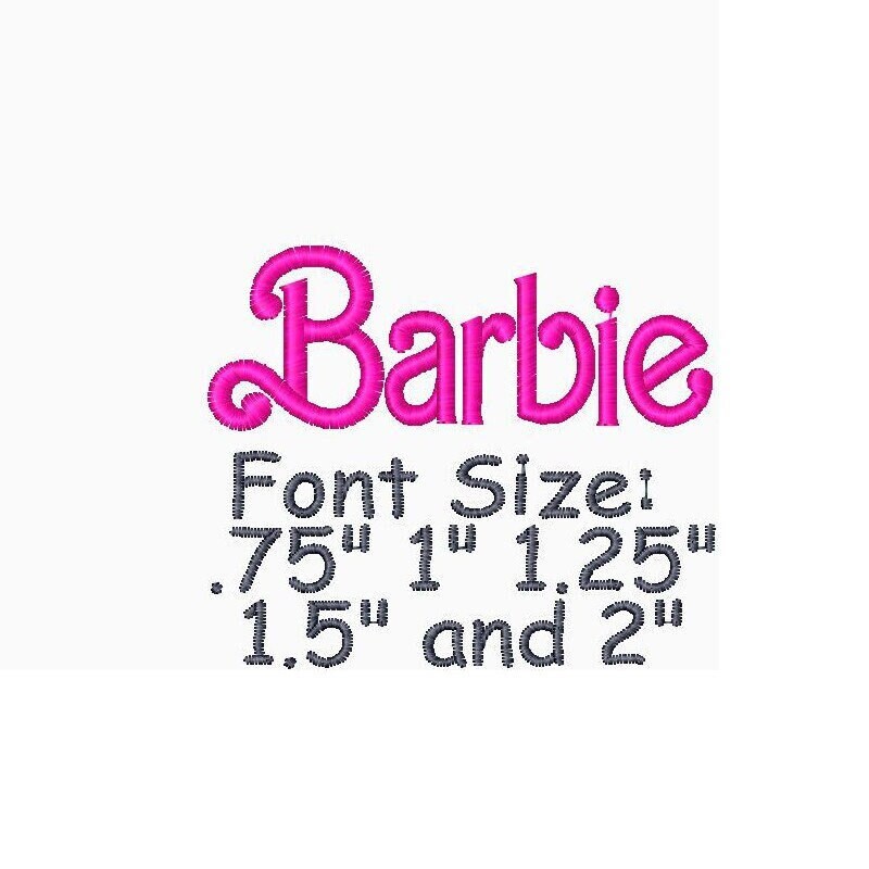 Barbie Font - Etsy