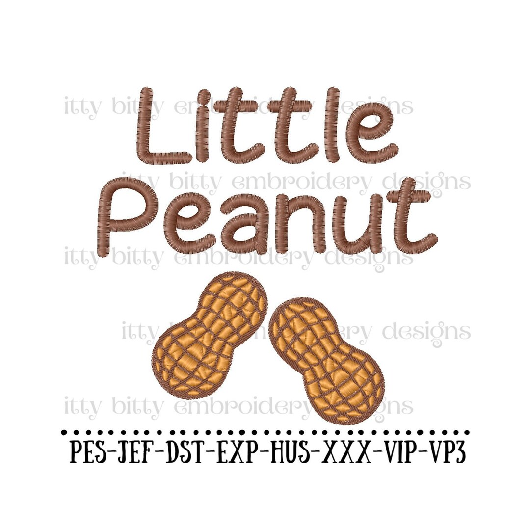 Little Peanut Embroidery Design, Baby Boy Embroidery Designs, Baby Girl ...
