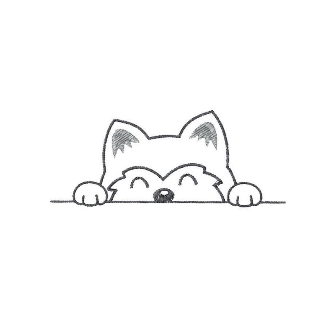 Pomeranian Machine Embroidery Design, Over the Pocket Embroidery Design ...