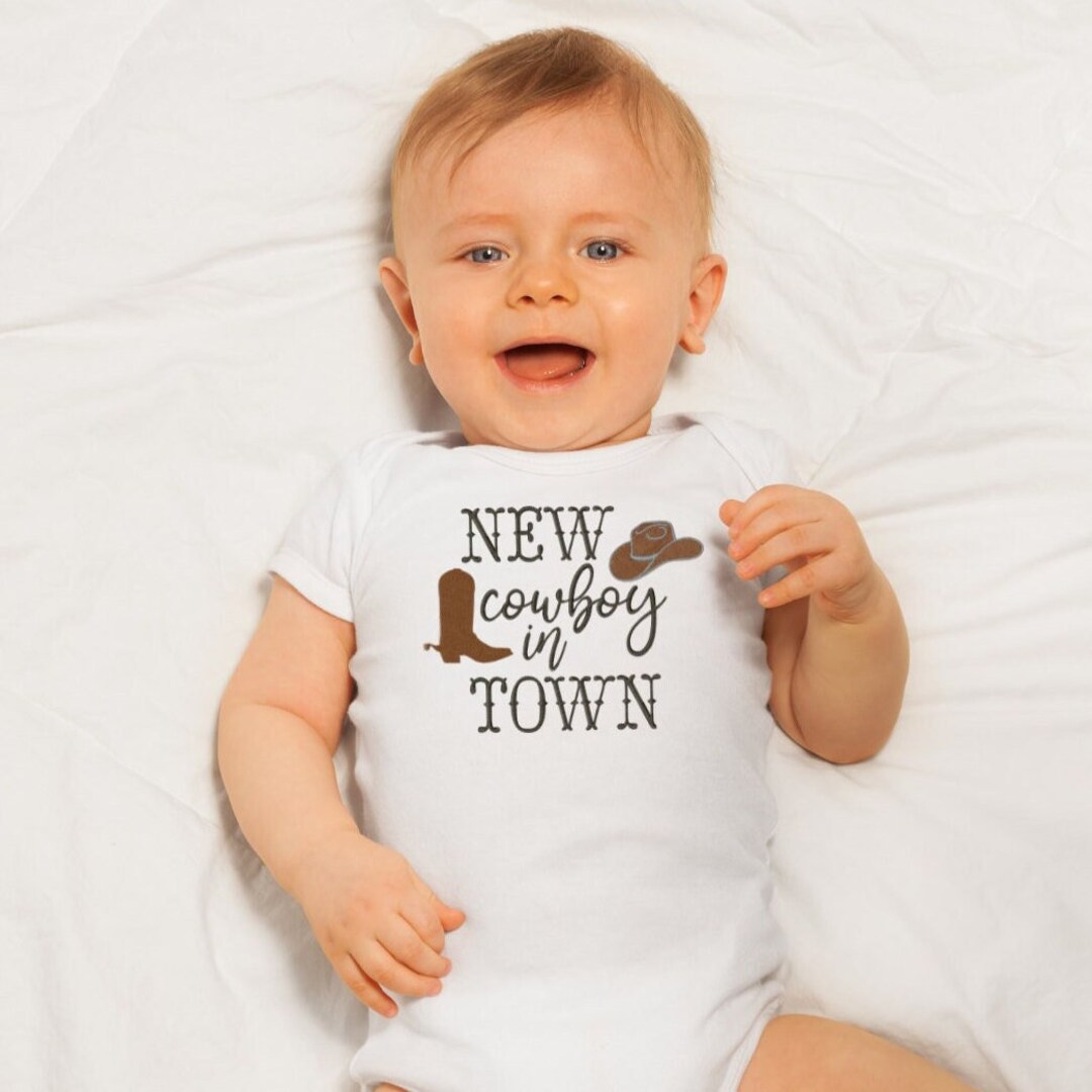 New Cowboy in Town Embroidery Designs, Cowboy Boots and Hats Embroidery ...