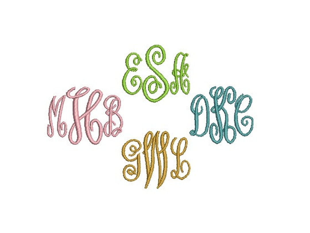 Script Machine Embroidery Font, Fancy Embroidery Font Monogram Alphabet ...