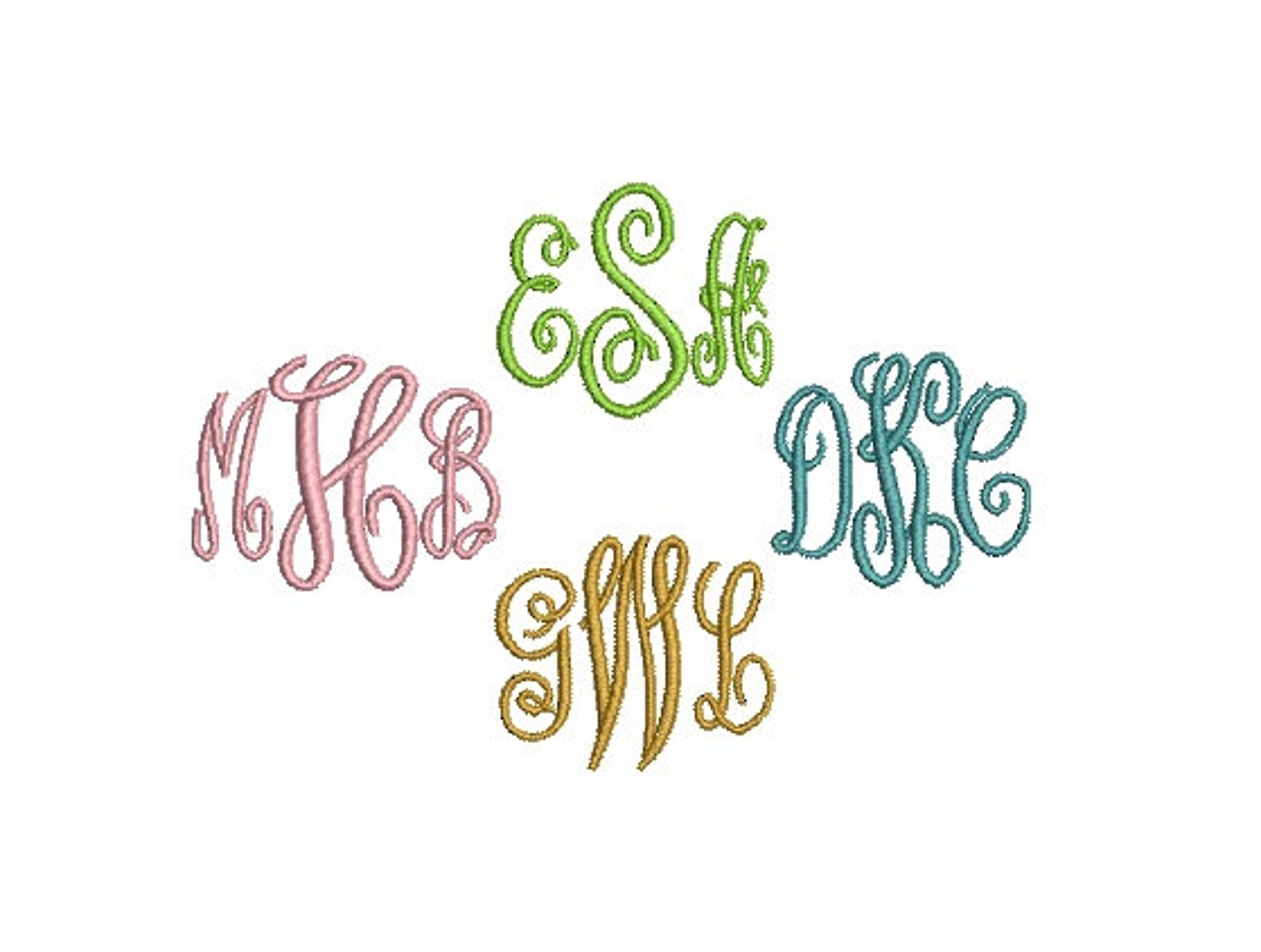 Script Machine Embroidery Font Fancy Embroidery Font Monogram - Etsy
