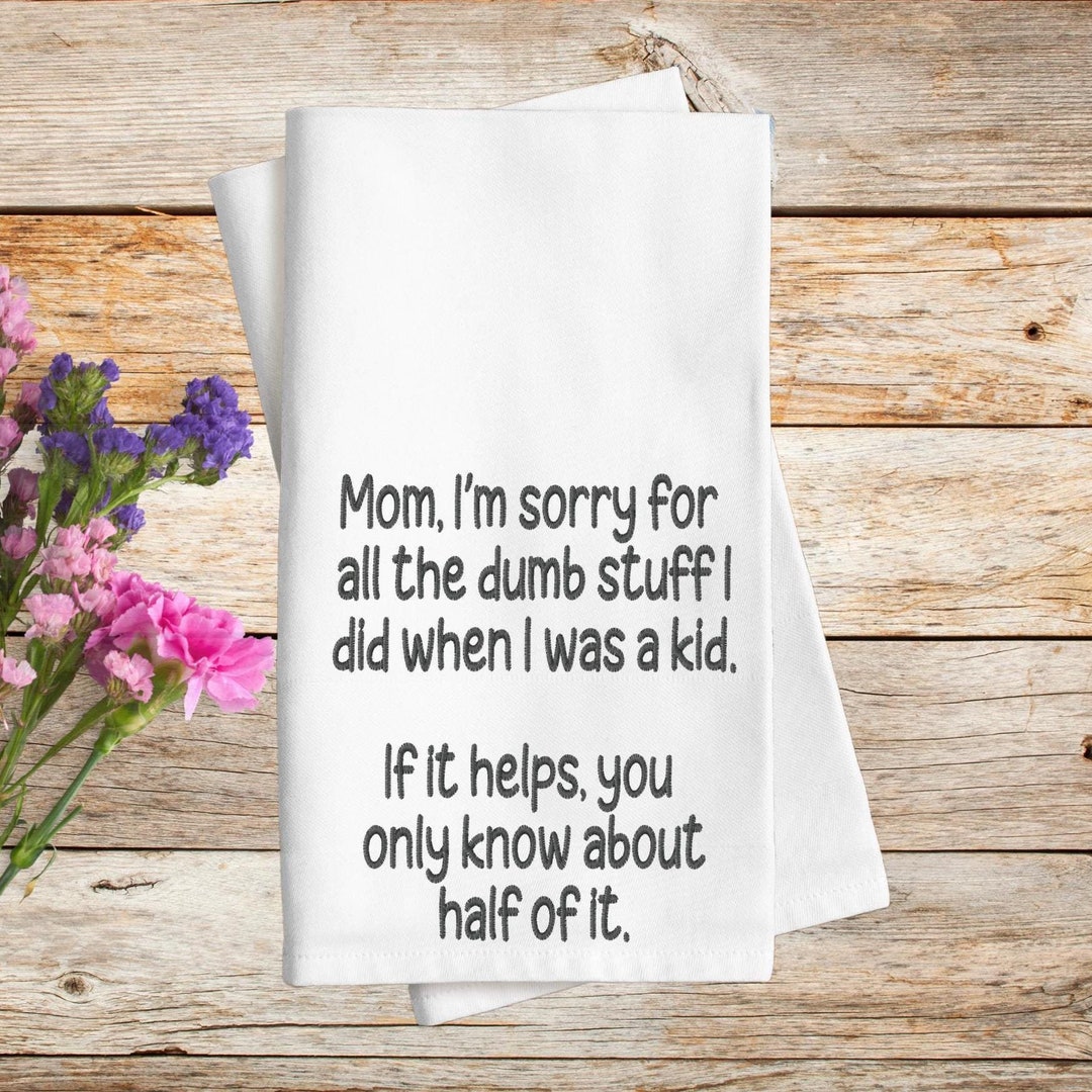 Mom I'm Sorry Embroidery Designs, Funny Embroidery Designs, Humorous ...