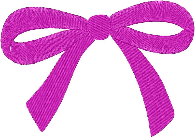 Mini Bow Embroidery Designs, 5 Bow Styles (pes, Jef, Hus, Exp, Dst, Vip ...