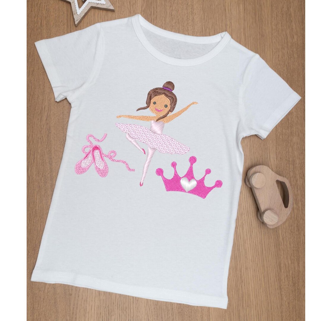 Ballet Dancer Embroidery Design, Princess Crown (machine Embroidery ...