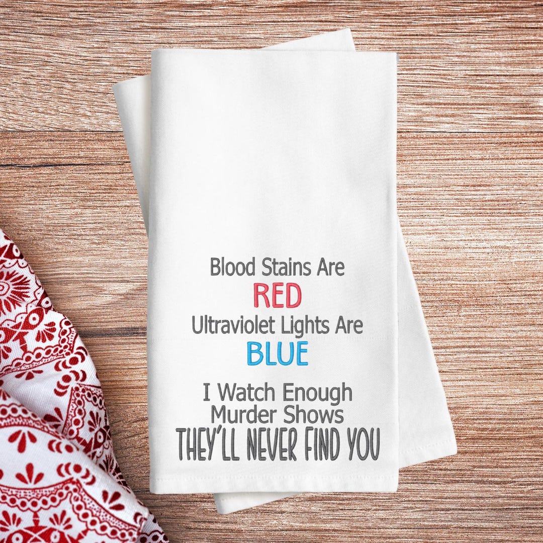 Funny Blood Stains Are Red Embroidery Design (digital Download) - Etsy