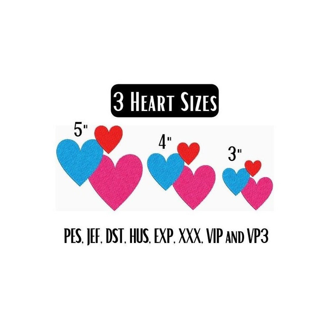 Hearts Embroidery Designs, Love Embroidery Design, Embroidery File ...