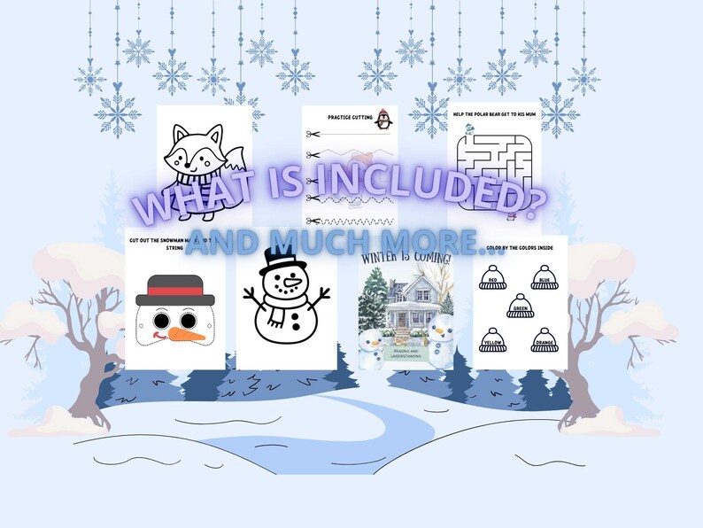 Winter Activities for Kids Printable PDF | 30 Pages | Preschool ...