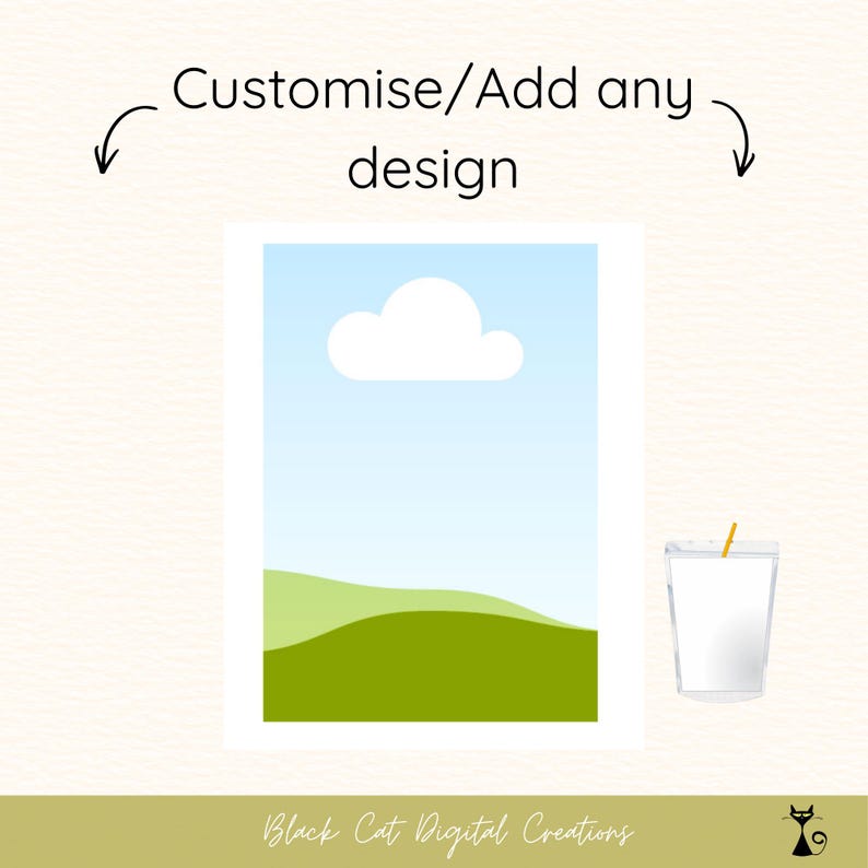 Editable Capri Sun Label Template, DIY Juice Pouch Wrapper (digital ...