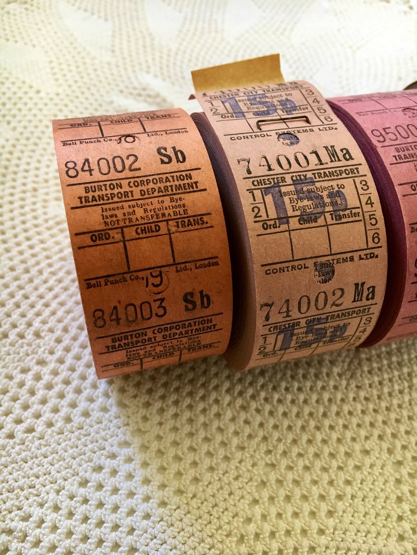 Vintage Bus Tickets Journal Paper Craft Scrap Booking Ephemera | Etsy