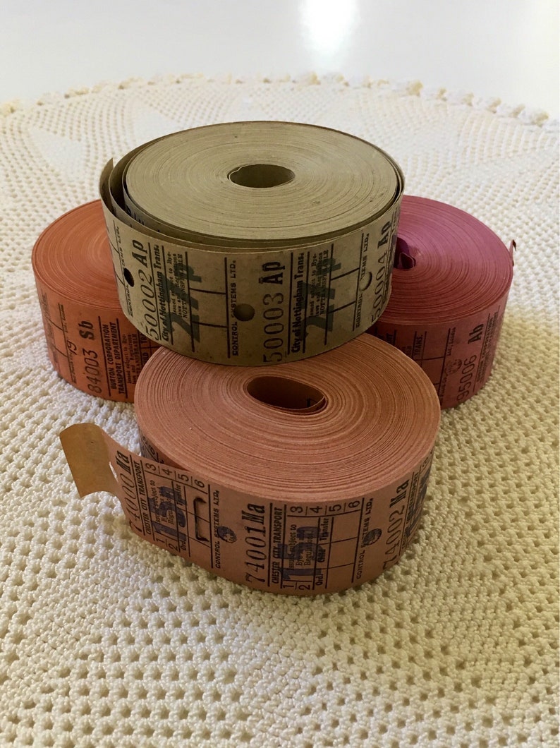 Vintage Bus Tickets Journal Paper Craft Scrap Booking Ephemera - Etsy UK