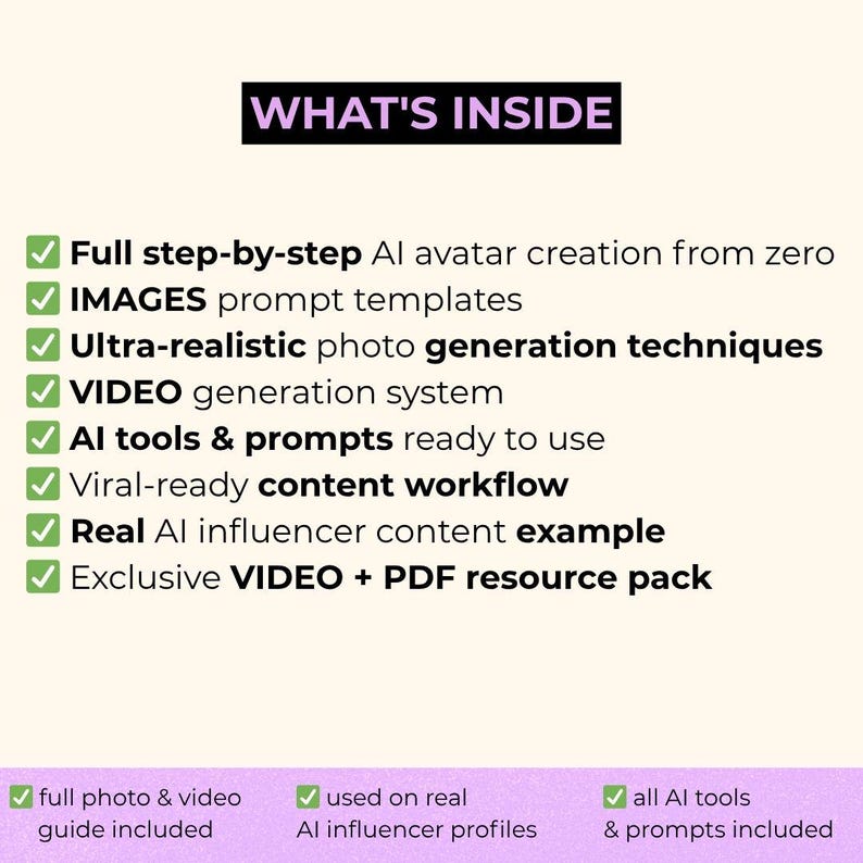 AI Avatar Guide – Create Viral Content & Monetize (digital Download) - Etsy