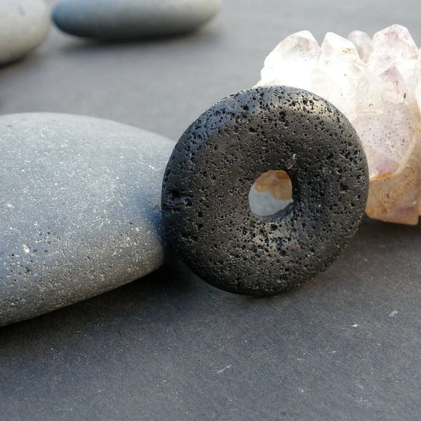 Stone Donut Pendant - Etsy