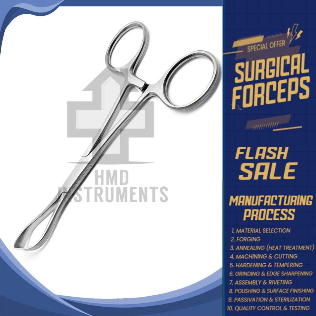 Lorna Towel Clamp – Curved Jaw Precision Surgical Stainless Steel Tool ...