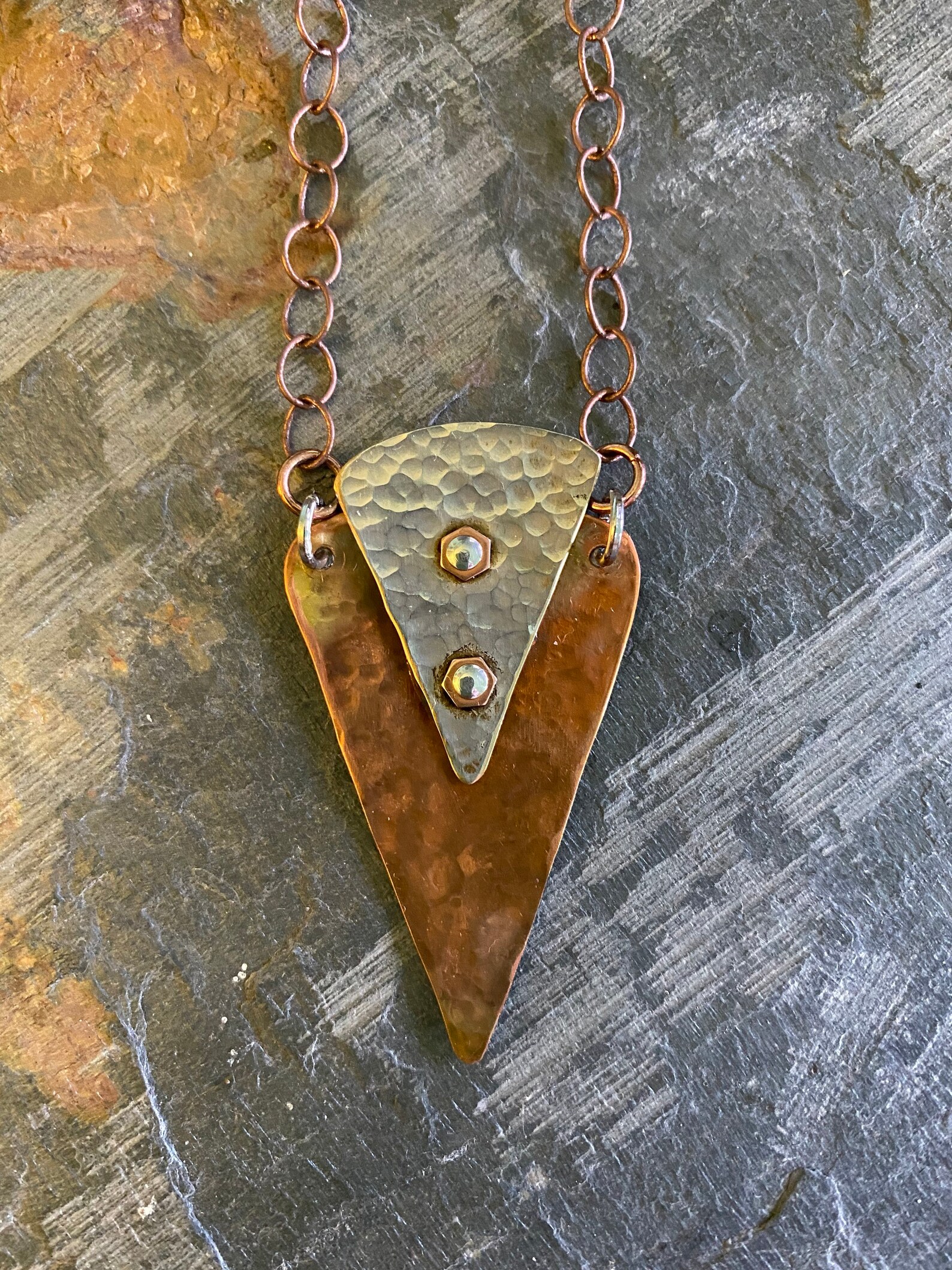 CONTEMPORARY ARROWHEAD.... modern mixed metal Native | Etsy