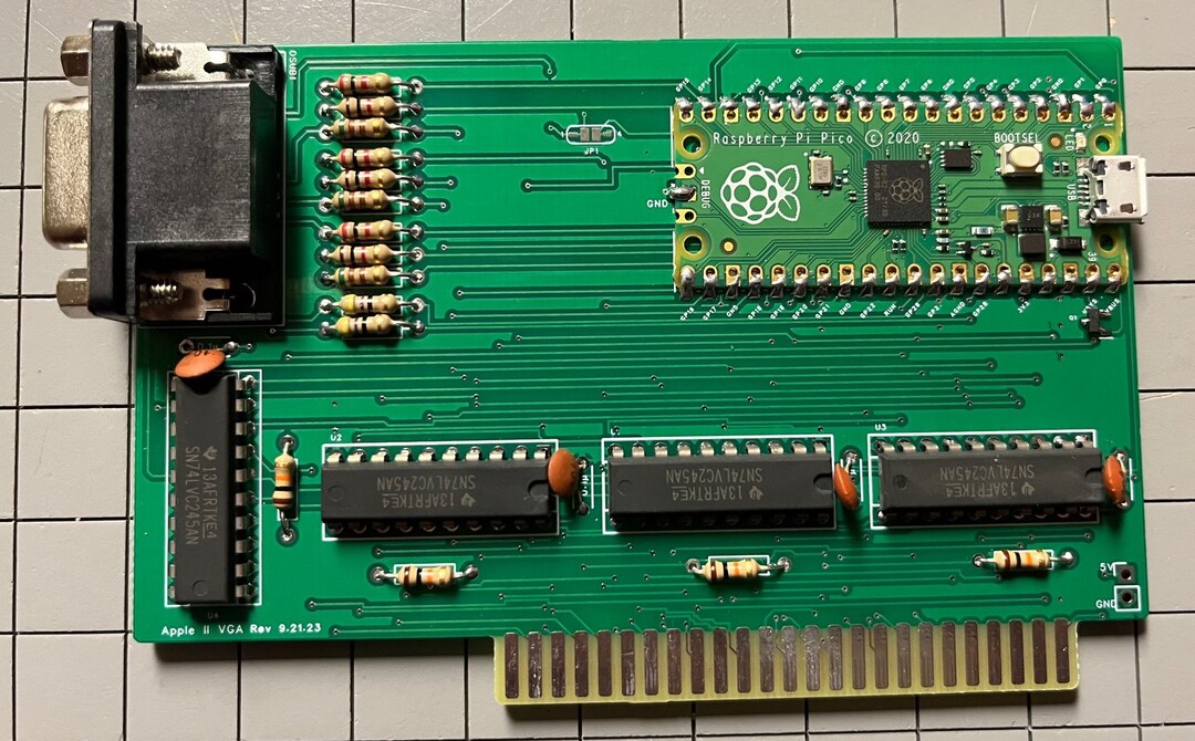 Apple II and II+ VGA Graphics Card Sharp Graphics! Fully Built and ...