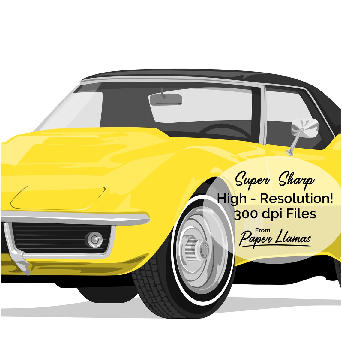 Classic Car Art - Stingray - PRINTABLE - Instant Download Boys ...