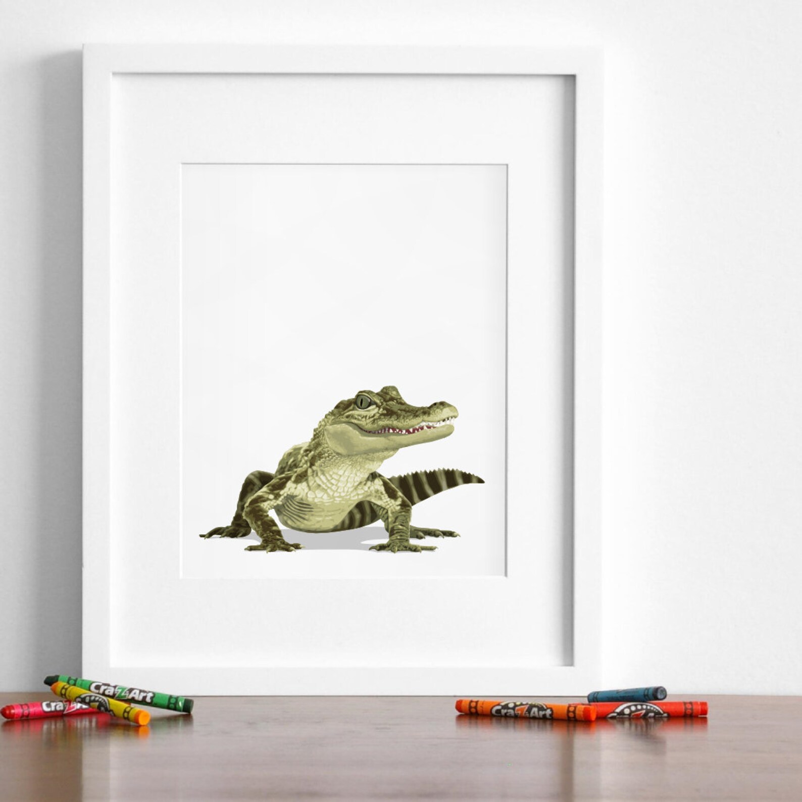 Baby Alligator Art PRINTABLE Jungle Nursery Artwork - Etsy