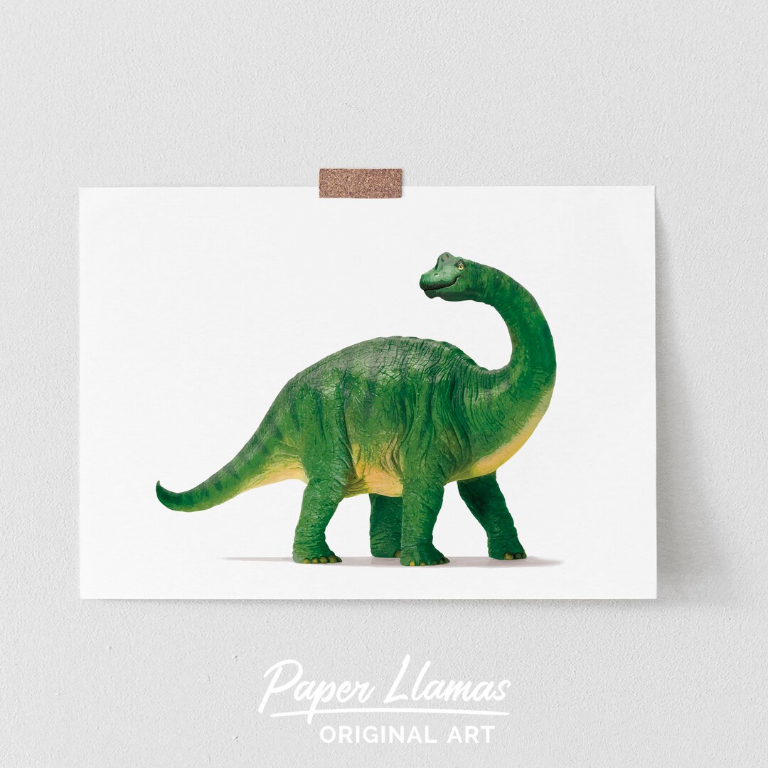 Dinosaur Nursery Art - PRINTABLE - Brontosaurus Children's Unframed ...