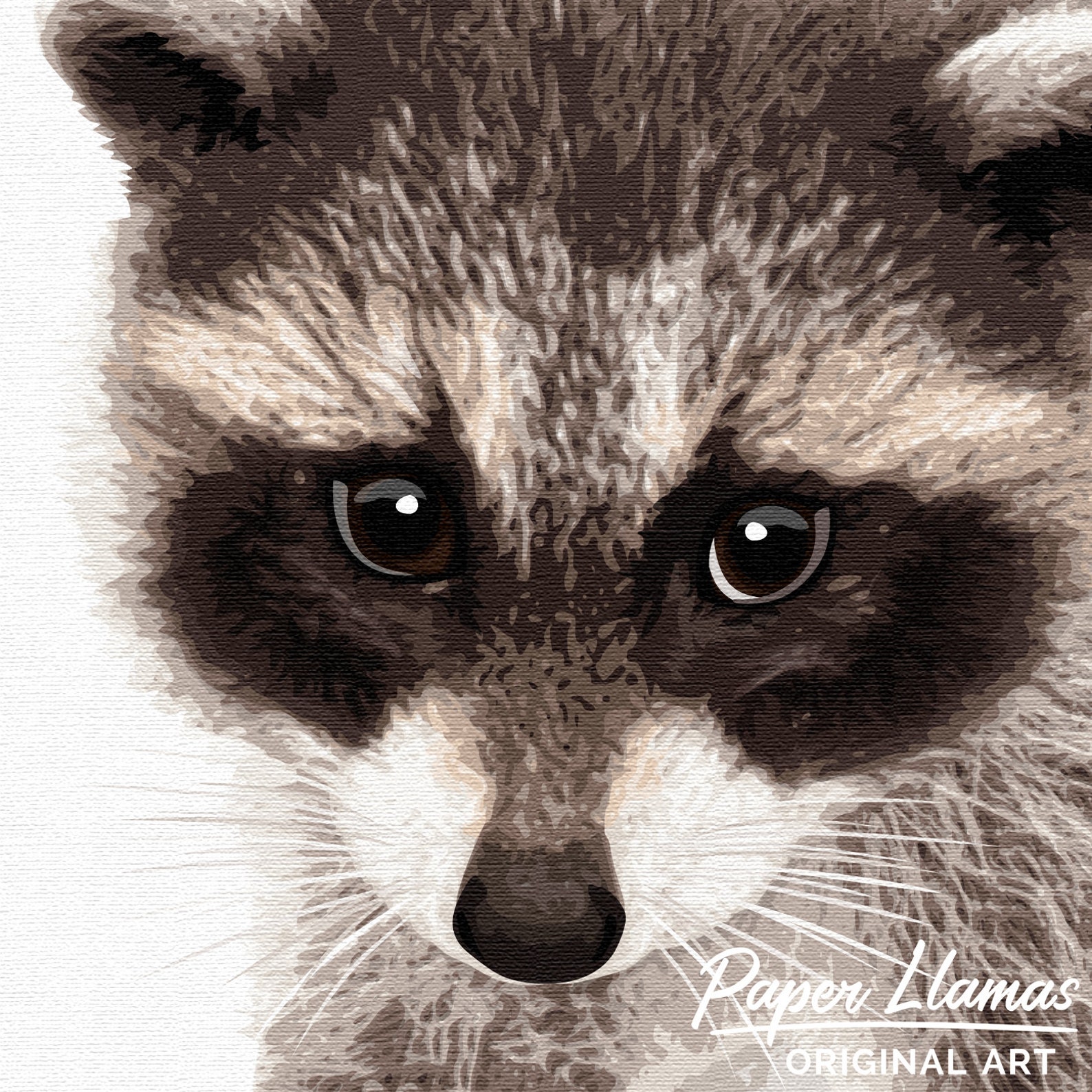 Raccoon Nursery Art Baby Forest Animal Print Woodland - Etsy