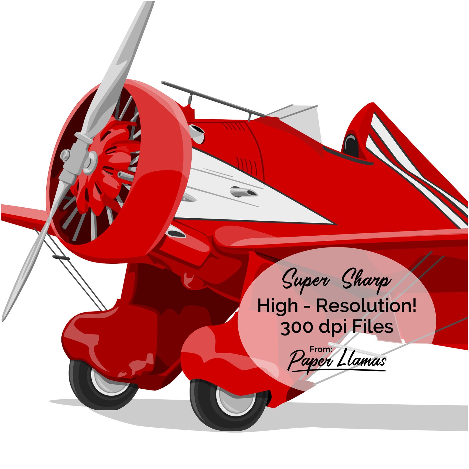 Boys Red Airplane Nursery Art peashooter Plane PRINTABLE | Etsy