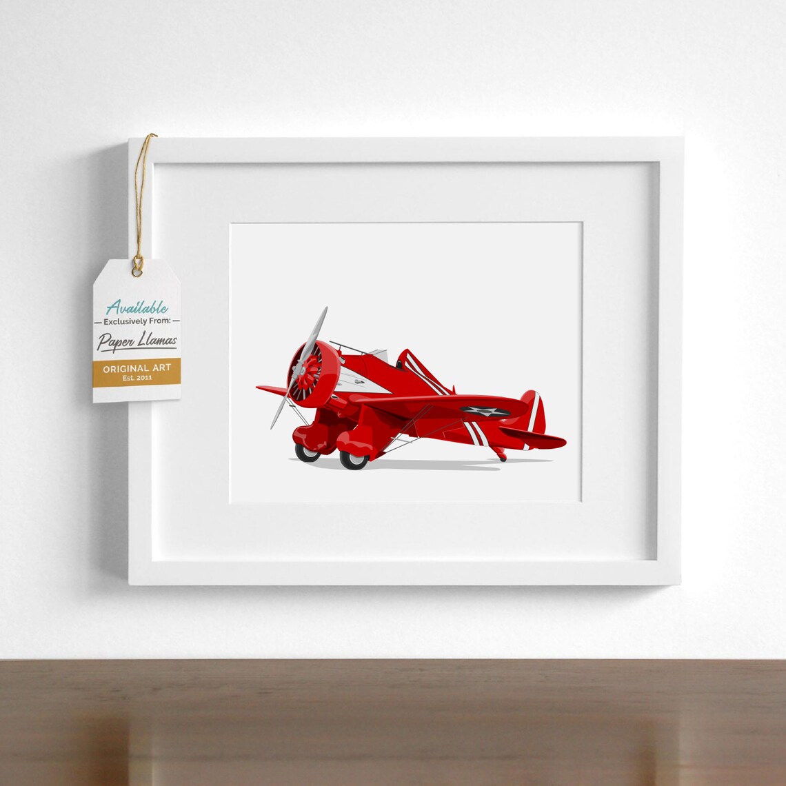 Boys Red Airplane Nursery Art peashooter Plane PRINTABLE | Etsy
