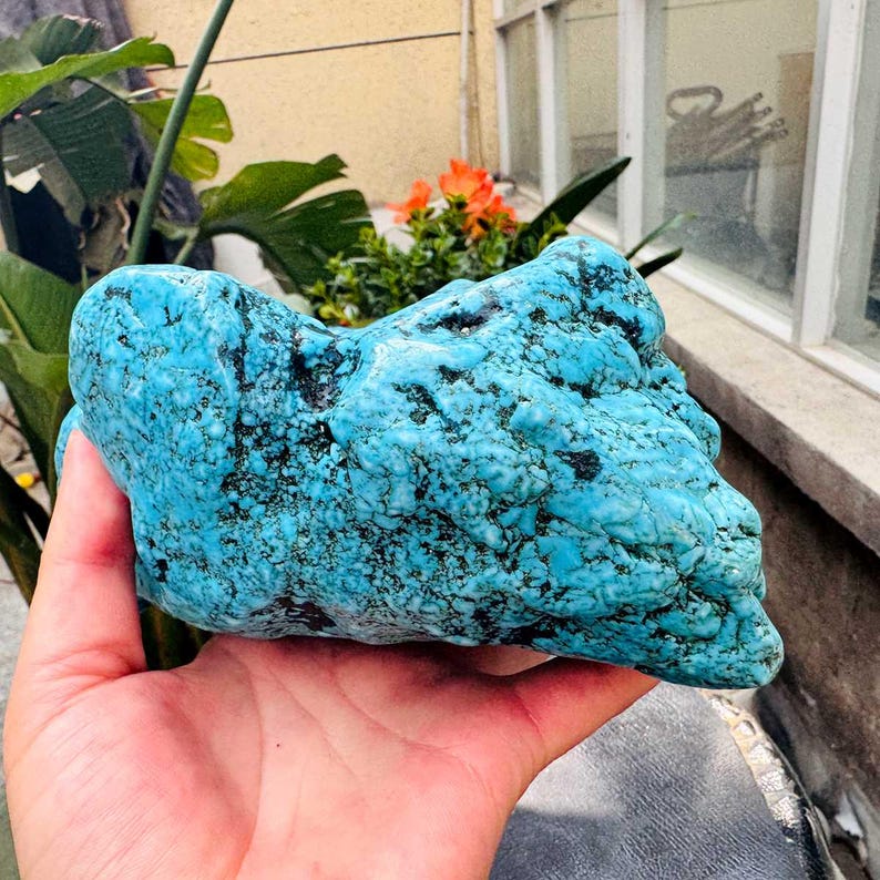5.58LB Turquoise Blue Green Crystal Stone Freeform Polished Healing ...