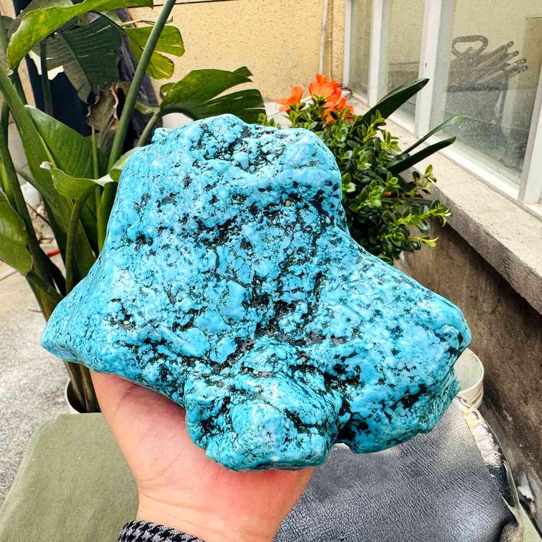 5.58LB Turquoise Blue Green Crystal Stone Freeform Polished Healing ...