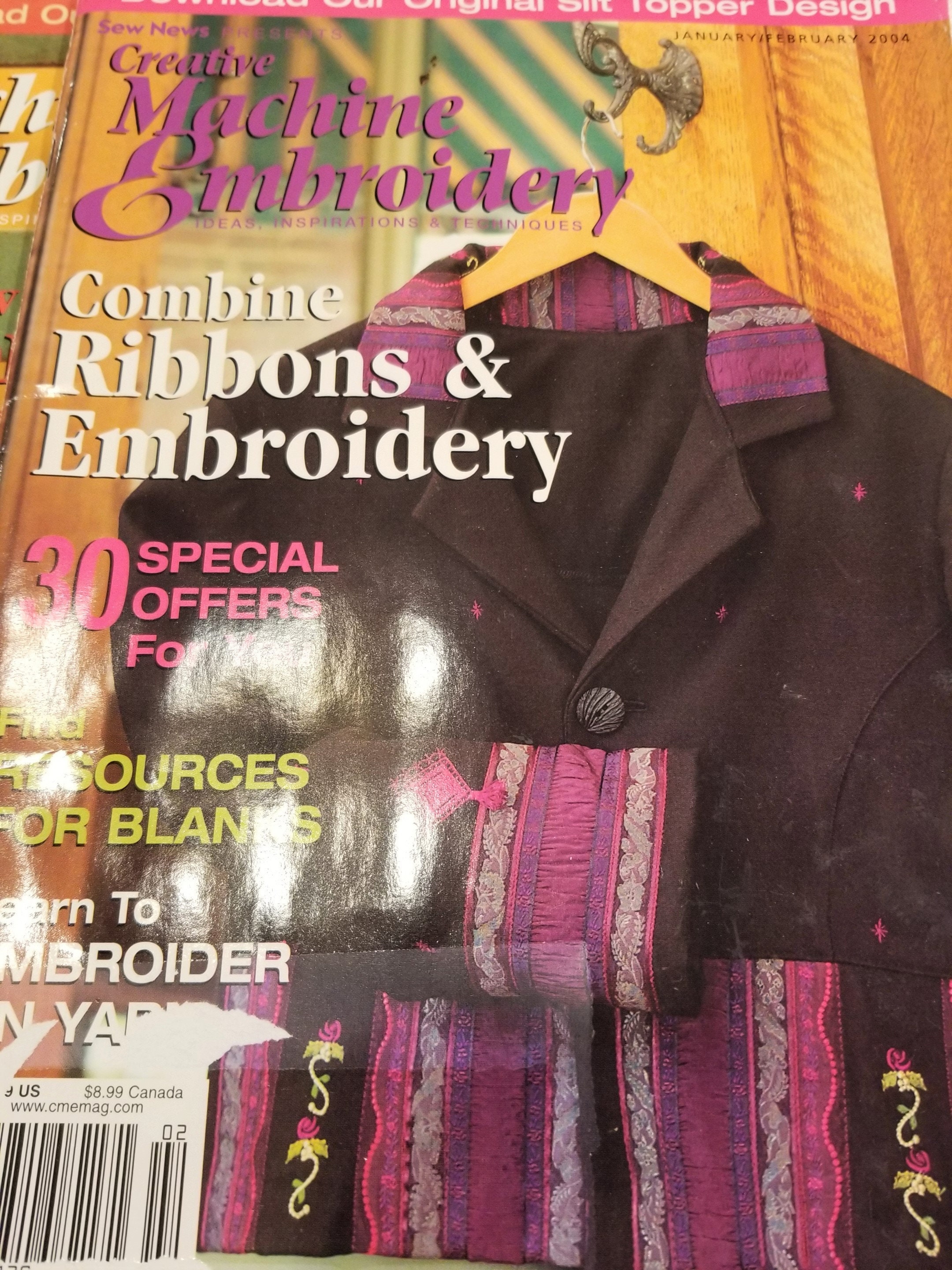 Creative Machine Embroidery Magazines 6 Volumes 2004 - Etsy