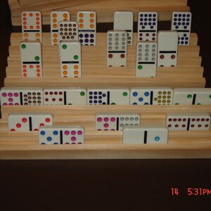 Handmade Domino Holders Set of 4 Racks Mexican Train - Etsy