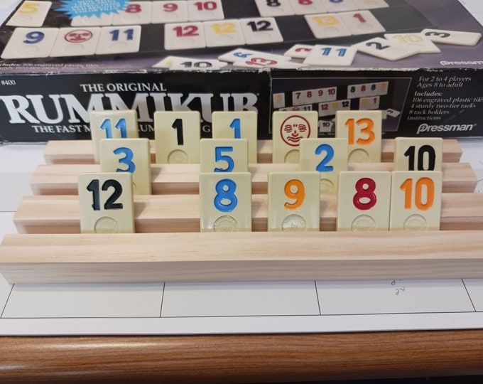 Handmade Wooden Rummikub Tile Holders. Game Not Included. Just the ...