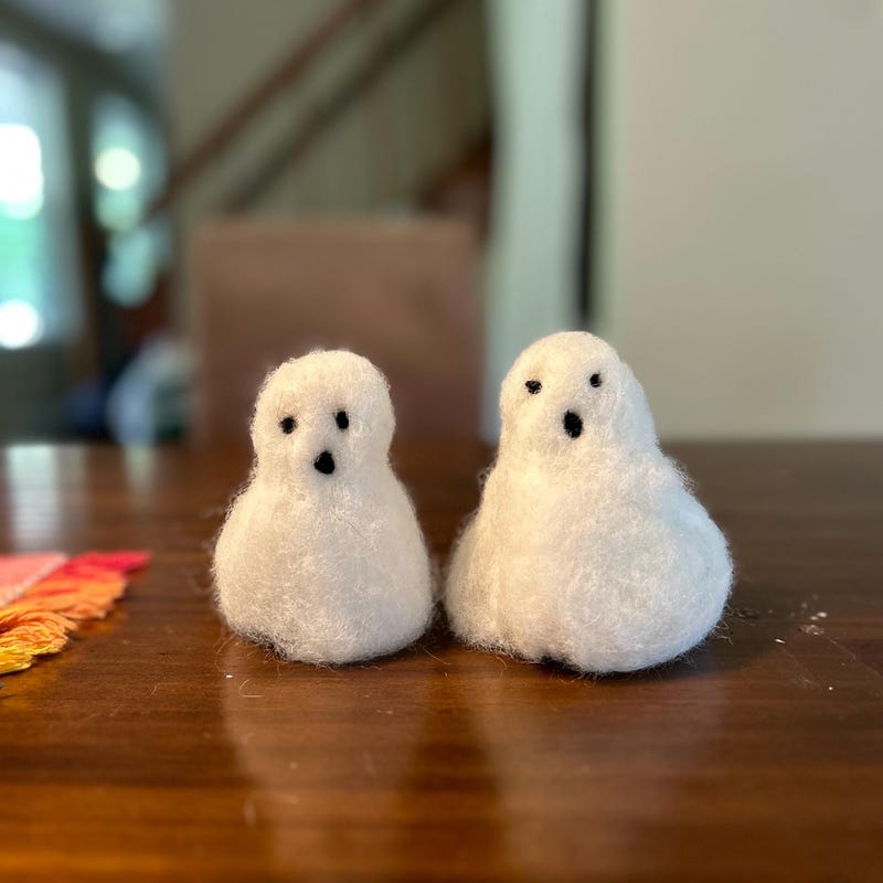 Needle Felted Ghost - Etsy