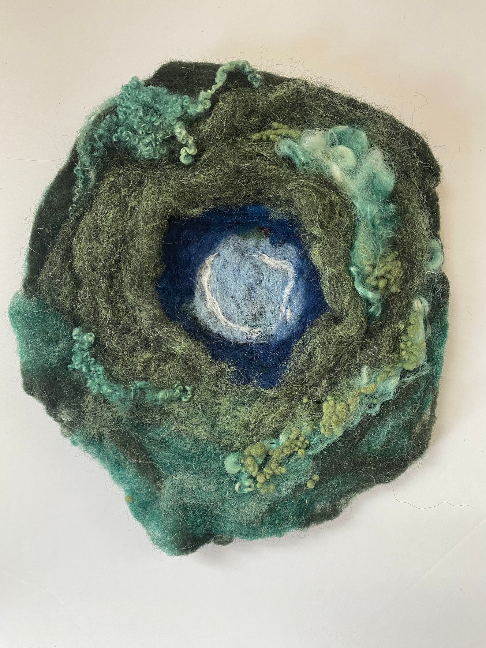 Miniature Felted Wool Forest Mat, Terrarium Display, Woodland Decor - Etsy