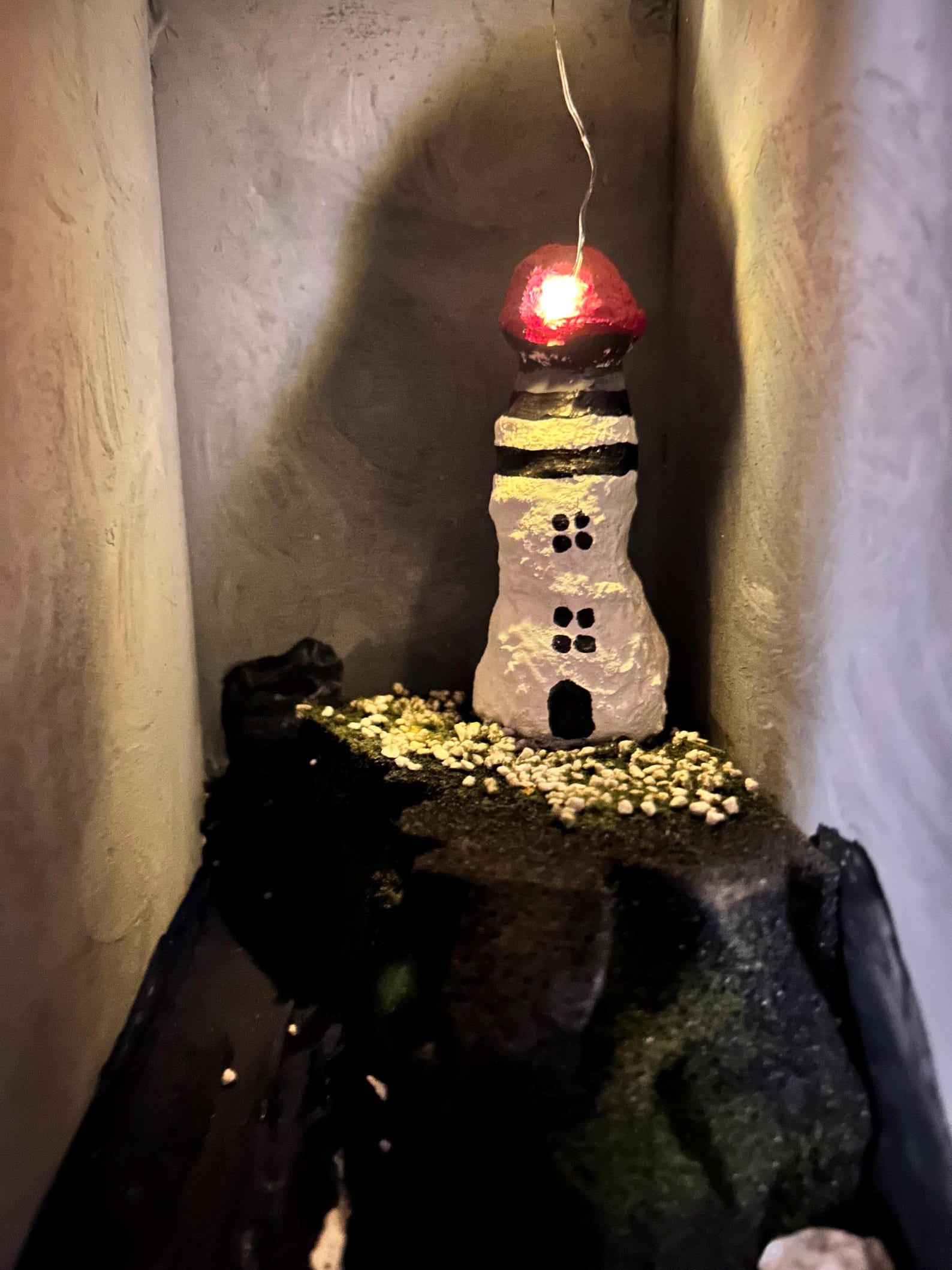 Lighthouse Book Nook, Handmade Finished Product That Lights Up! - Etsy