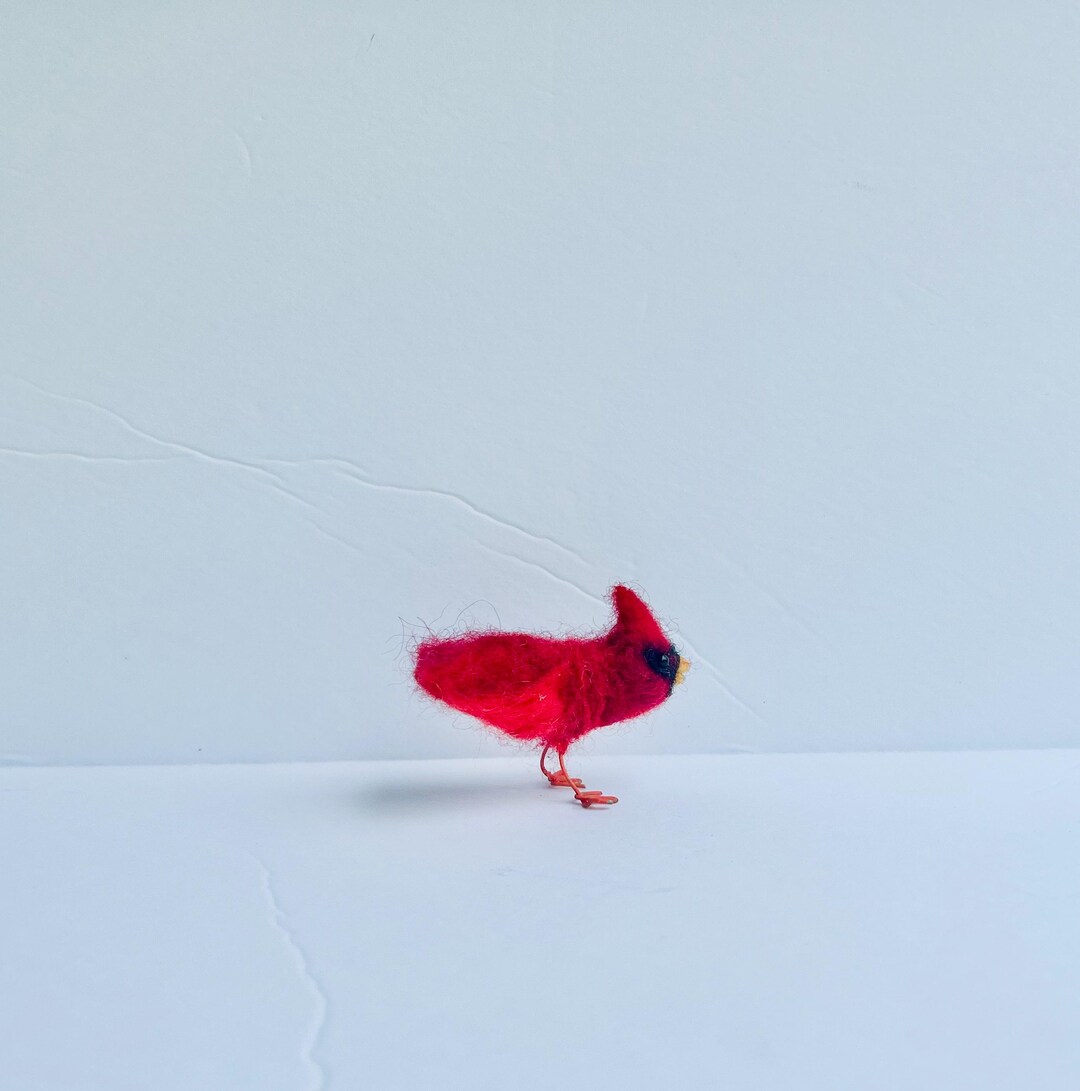 Needle Felted Standing Cardinal - Etsy