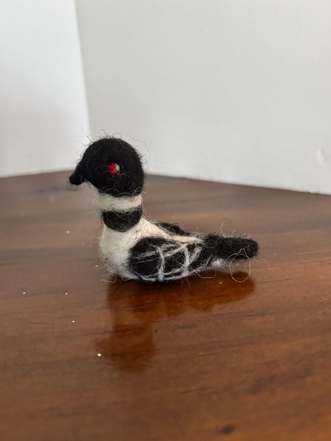 Mini Needle Felted Loon - Etsy