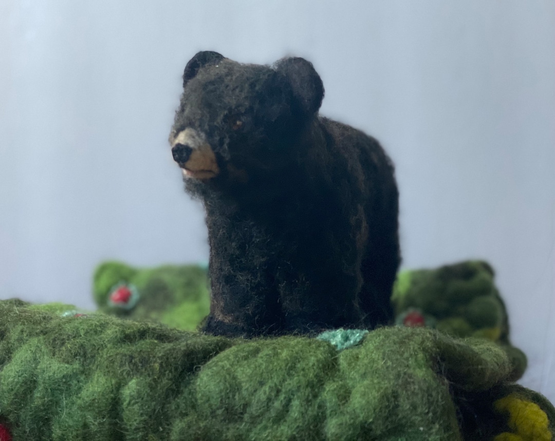 Realistic Wool Woodland Black Bear, Needlefelt New Hampshire Bear, 3 - Etsy