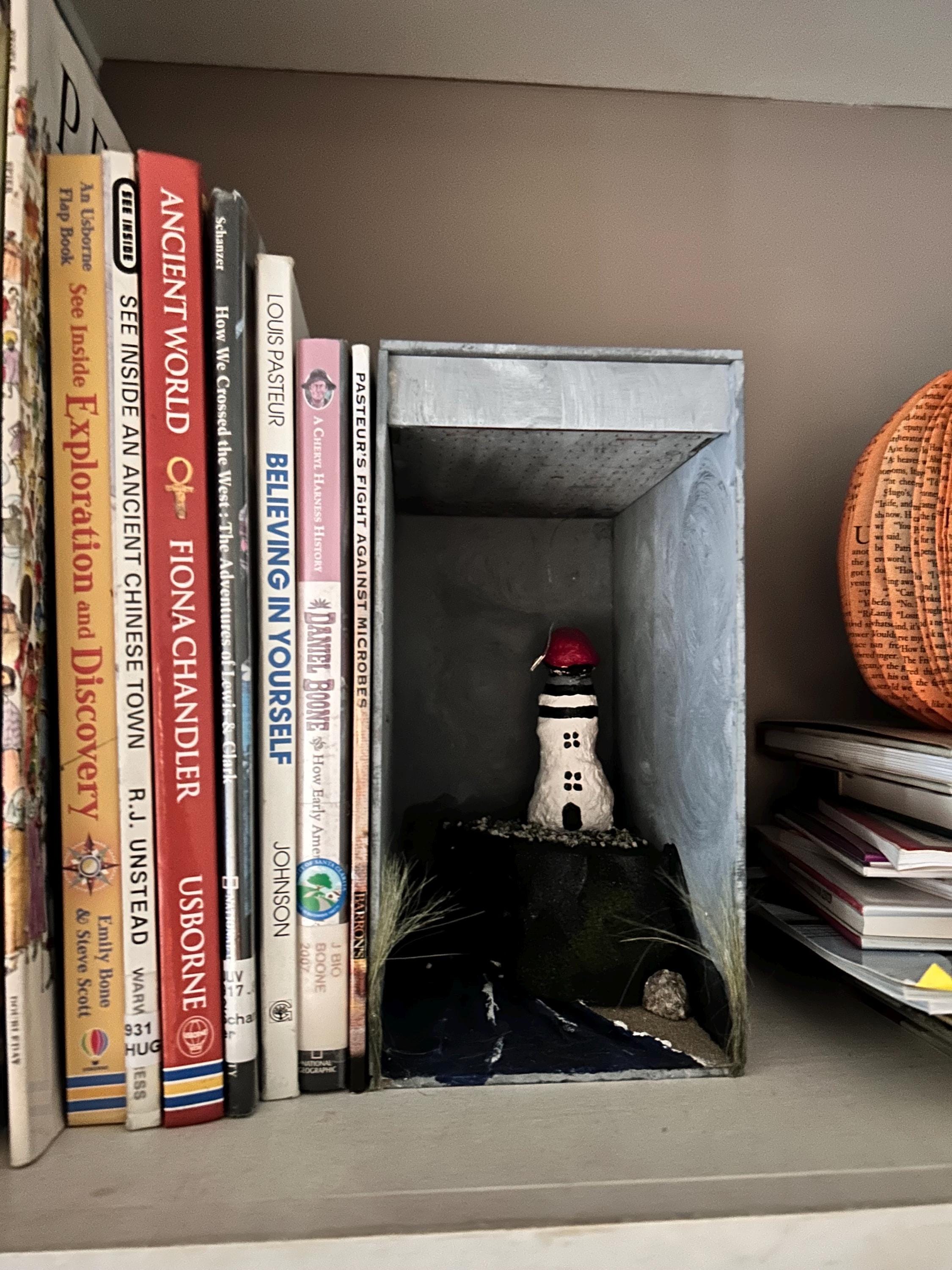 Lighthouse Book Nook, Handmade Finished Product That Lights Up! - Etsy