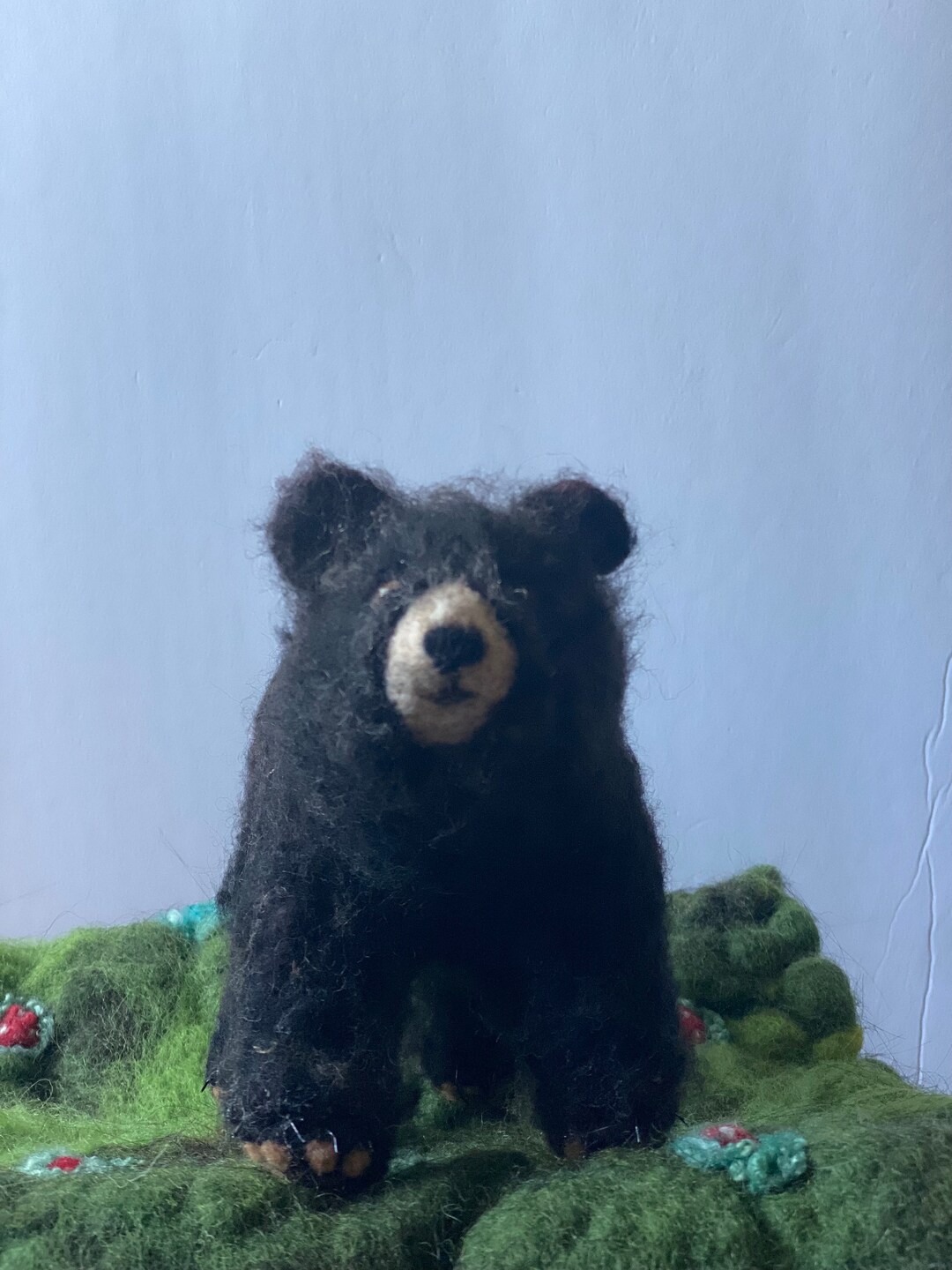 Realistic Wool Woodland Black Bear, Needlefelt Bear, 2 - Etsy