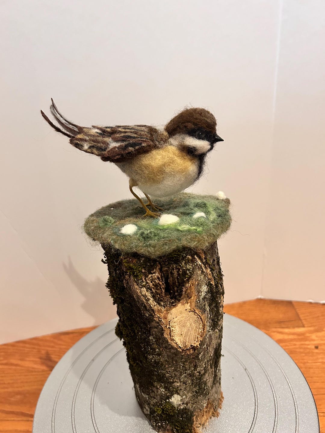 Lifelike Needle Felt Sparrow Figurine, Realistic Artisan Art - Etsy