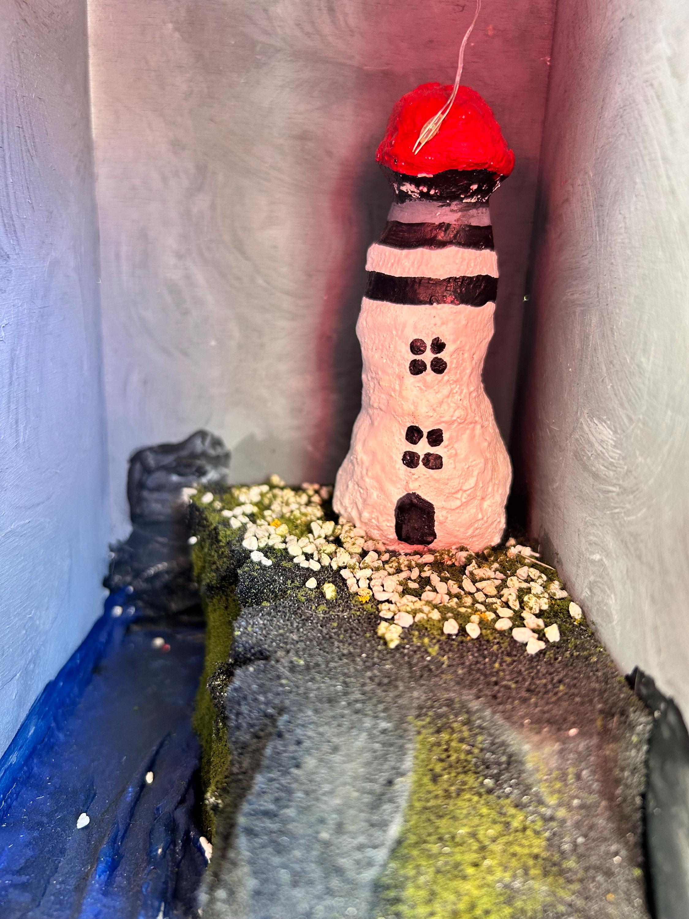 Lighthouse Book Nook, Handmade Finished Product That Lights Up! - Etsy