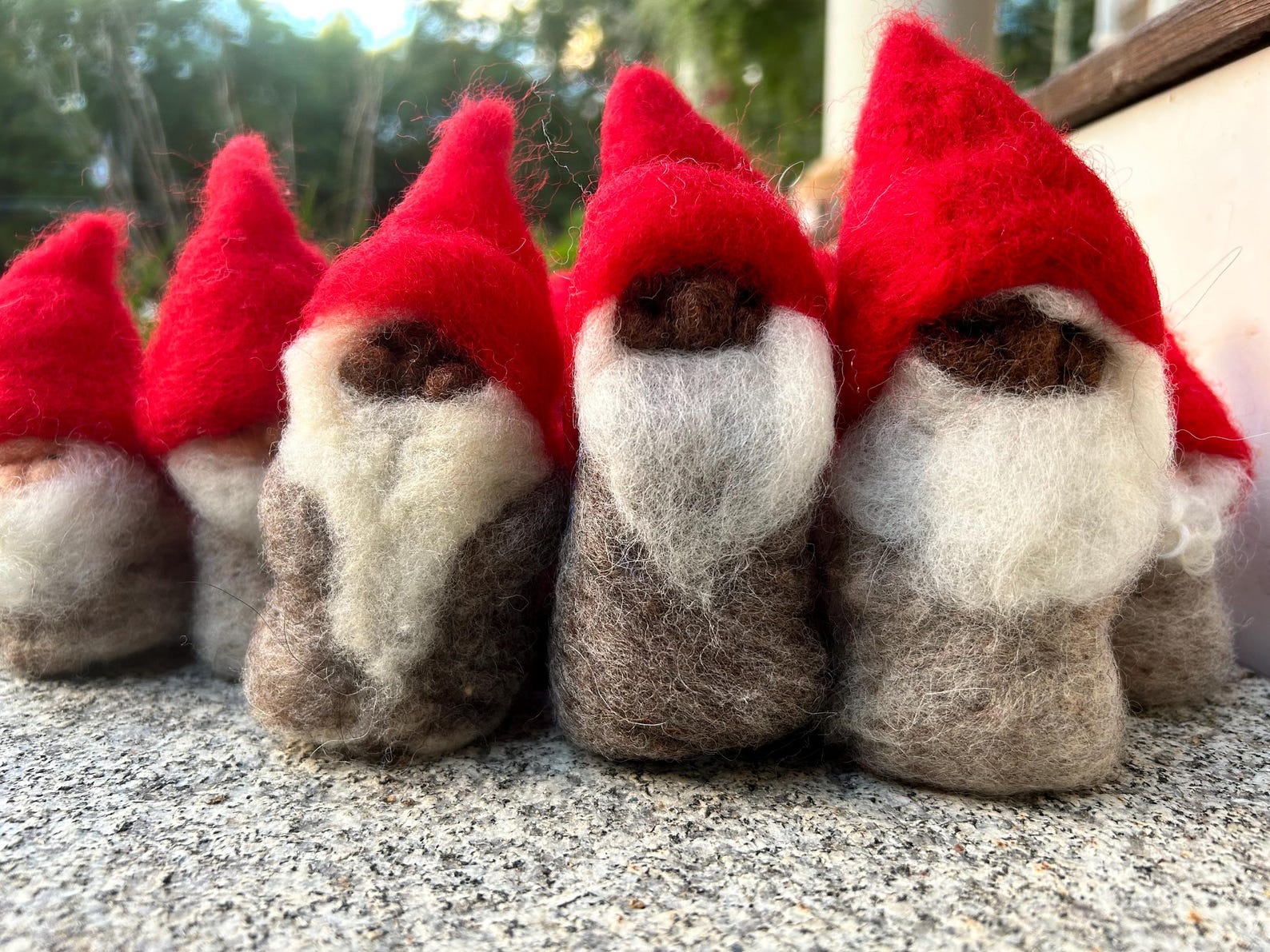 Little Needle Felt Bearded Gnomes, Waldorf German 100% Wool, Finger ...