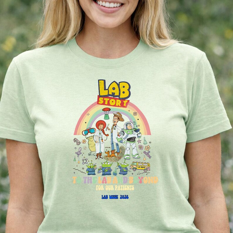 Retro Lab Week 2026 Shirt Toy Story Lab Tech Rainbow Medical Scientist ...