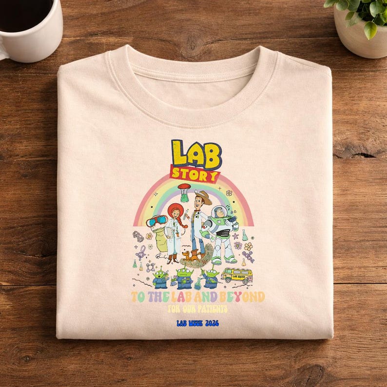 Retro Lab Week 2026 Shirt Toy Story Lab Tech Rainbow Medical Scientist ...
