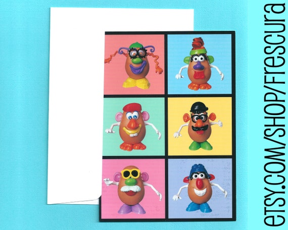 Mr. Potato Head Card With Envelope Grid O' Taters Put - Etsy