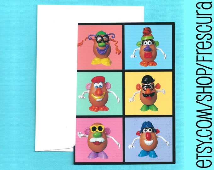 Mr. Potato Head Card With Envelope - Grid O' Taters - Put on a Happy ...