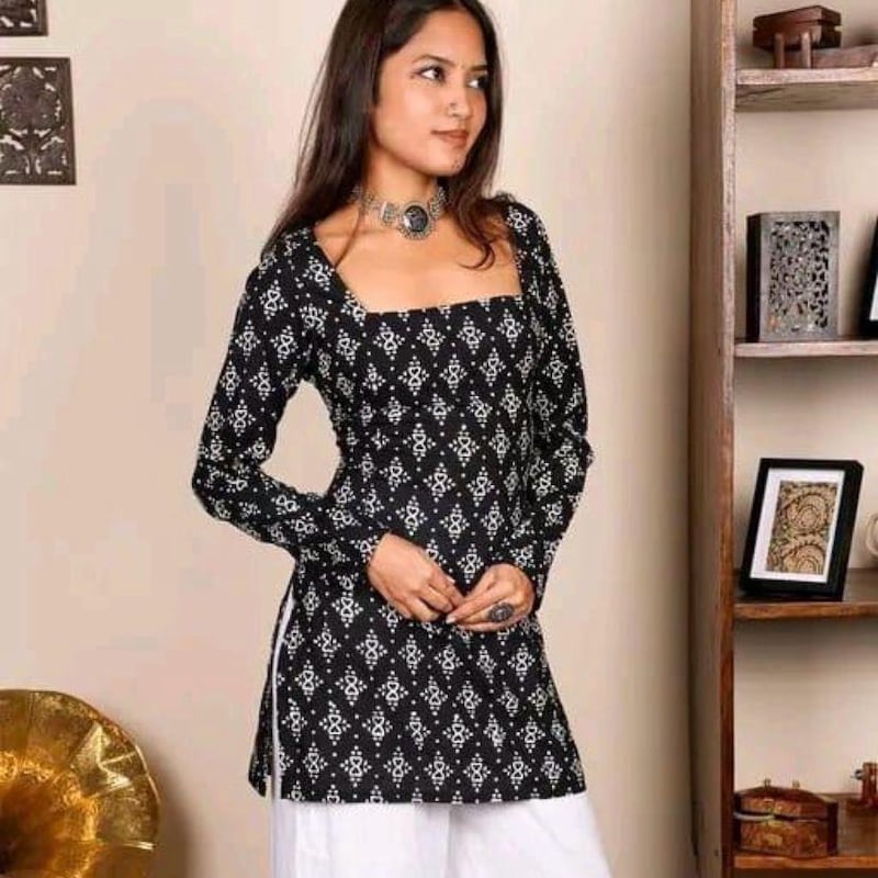 Kurti Set Short Sleeve - Etsy