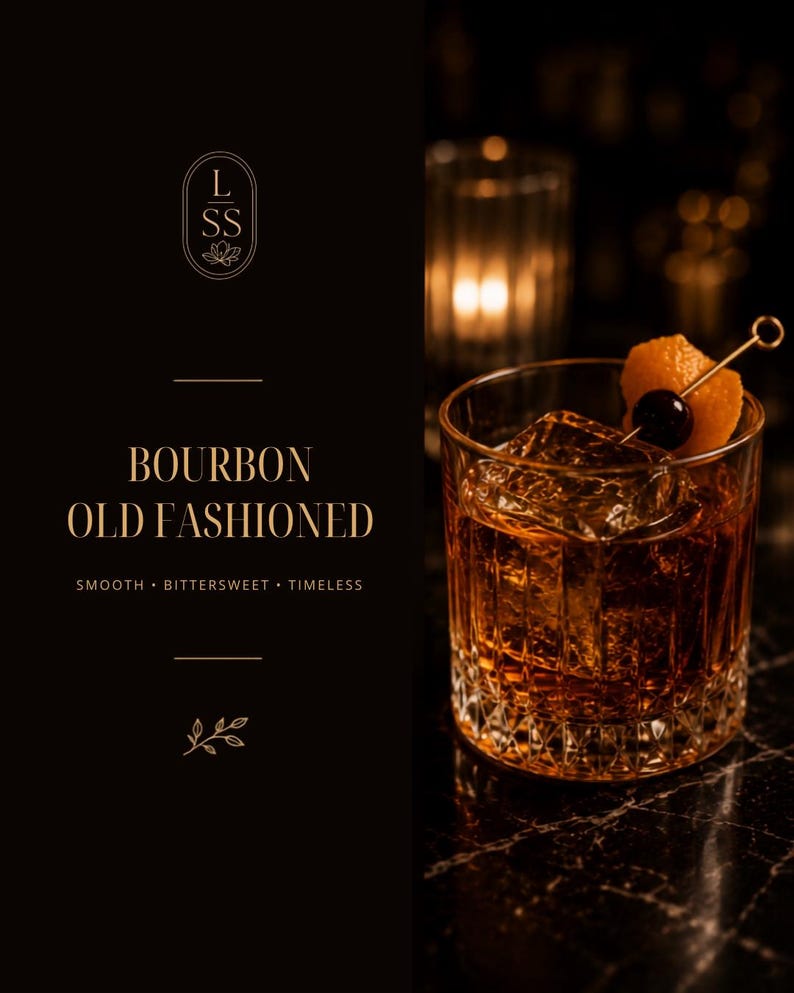 Luxury Bar Instagram Carousel Templates | Black Gold Canva Pack ...